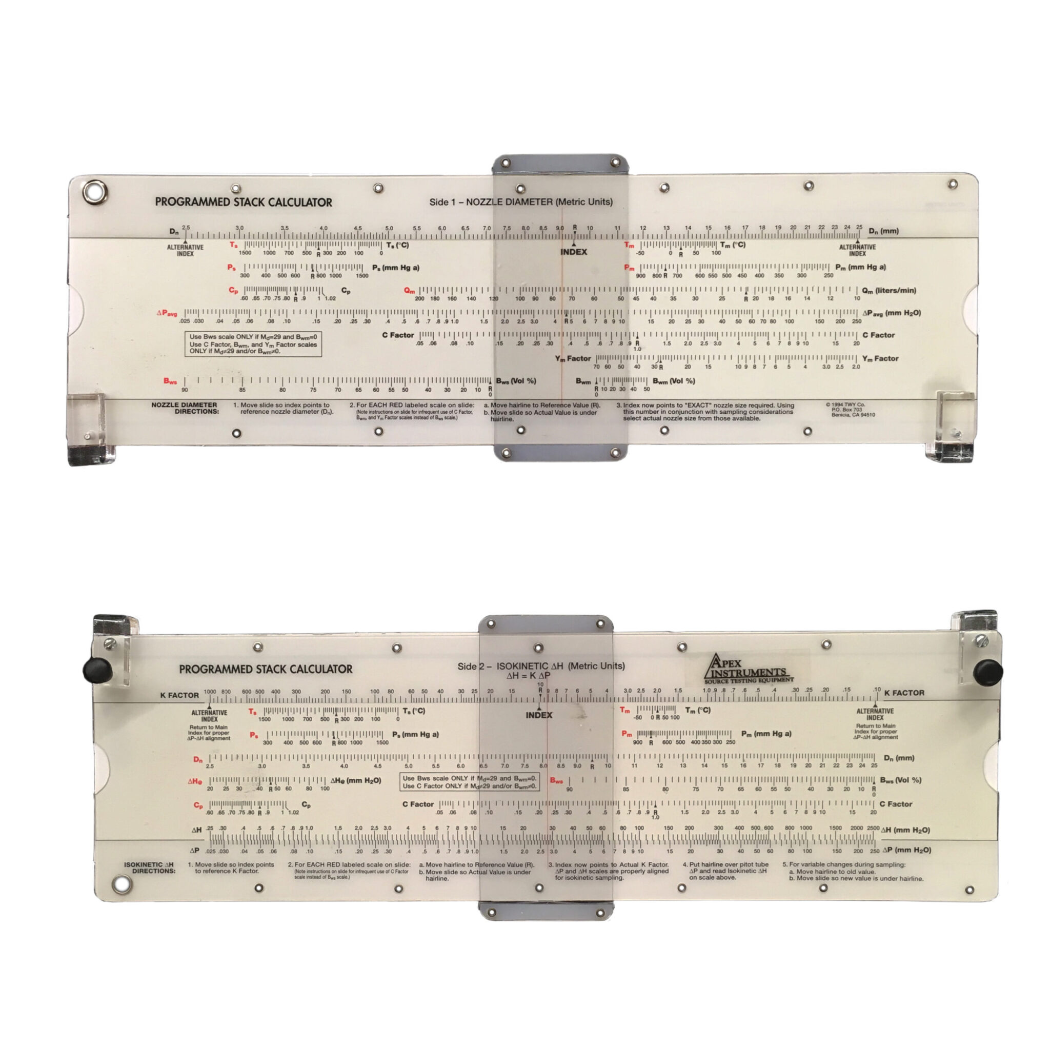Metric Measurement Slide Rule Stack Calculator – Apex Instruments (US)
